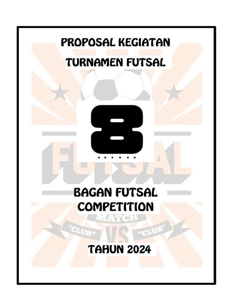 Proposal Bagan Futsal Competition 2024 | PDF