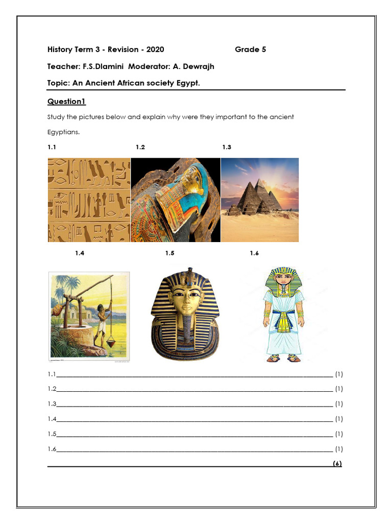 Ancient Egyptian Society Revision Guide | PDF | Ancient Egypt | Pharaoh