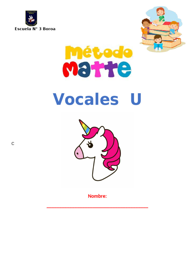 Actividades Educativas con Vocales U y A | PDF | Estudios de idiomas ...