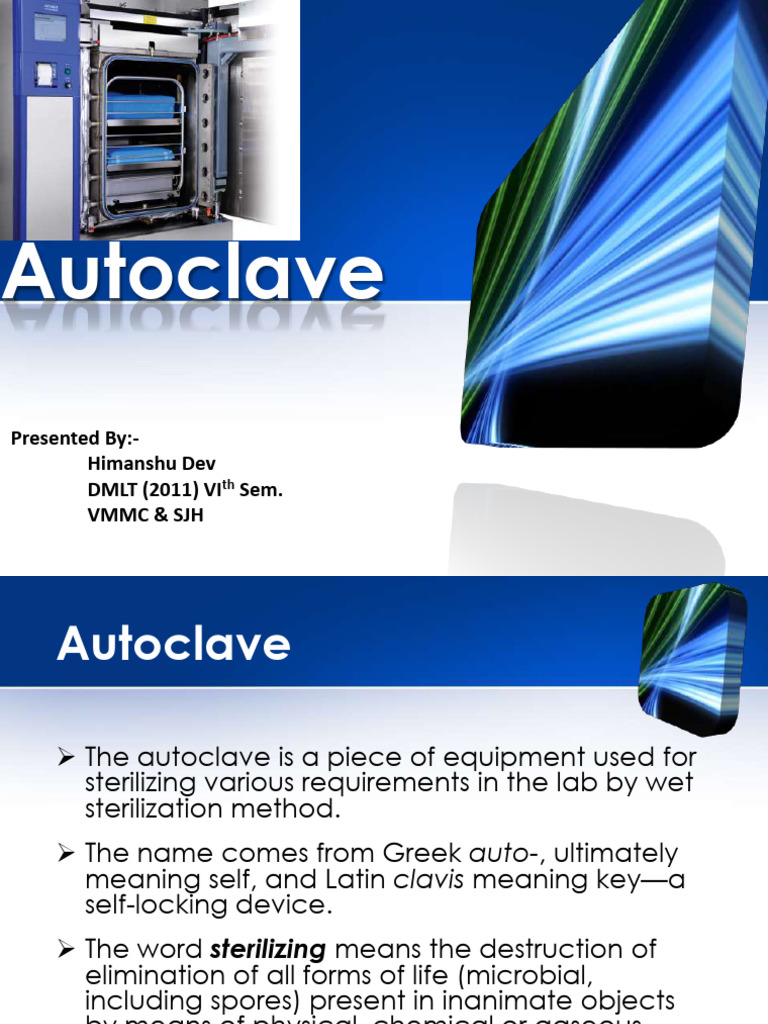 Autoclave 1 | PDF