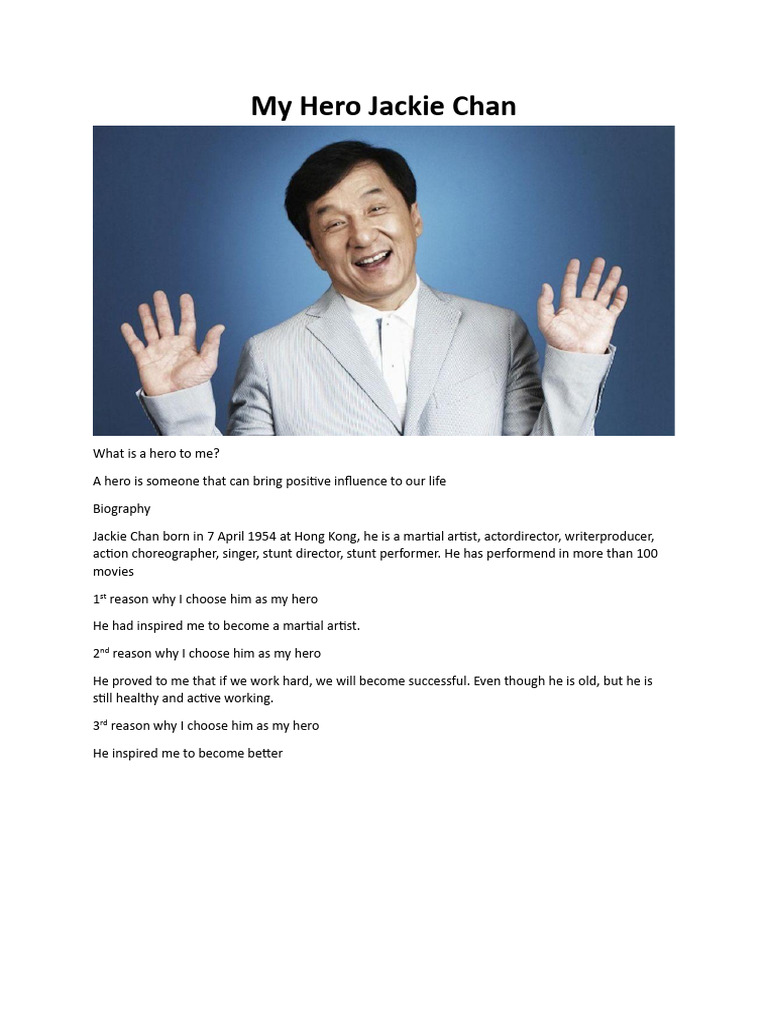 My Hero Jackie Chan | PDF