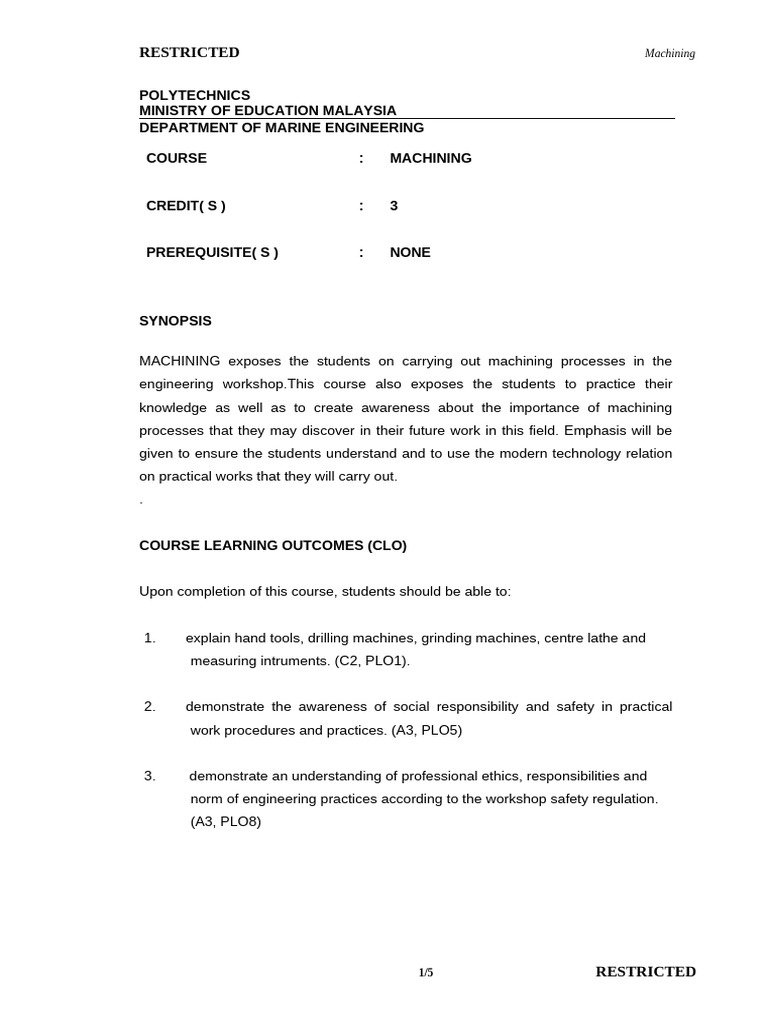 MACHINING | PDF
