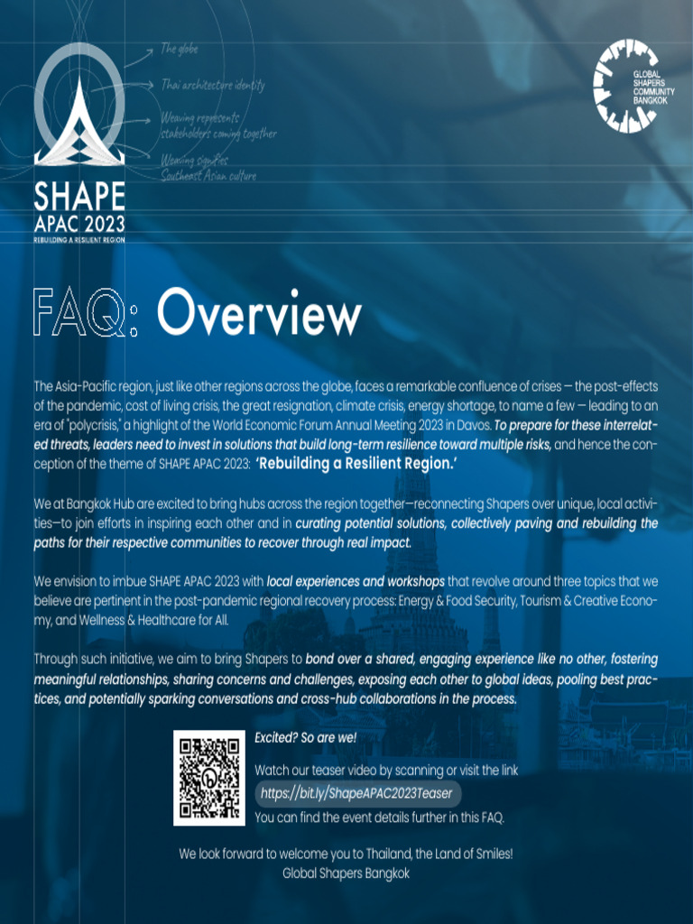Shape APAC 2023 - FAQ | PDF