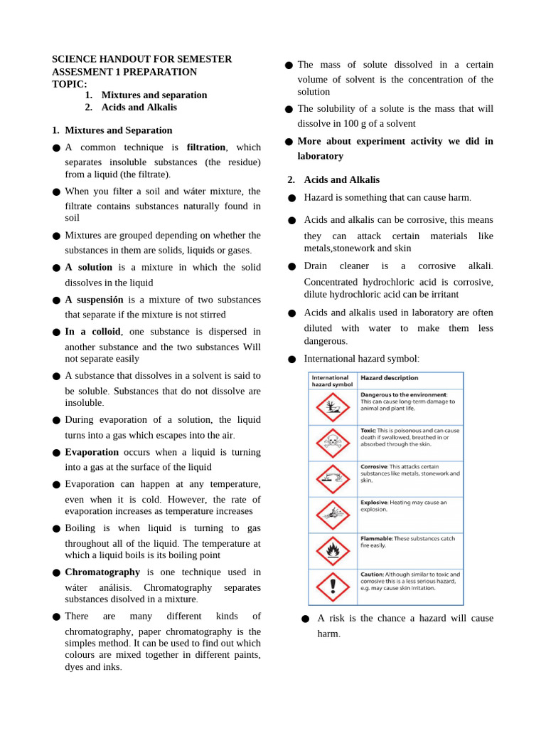 Sec. 1 - Science Handout | PDF