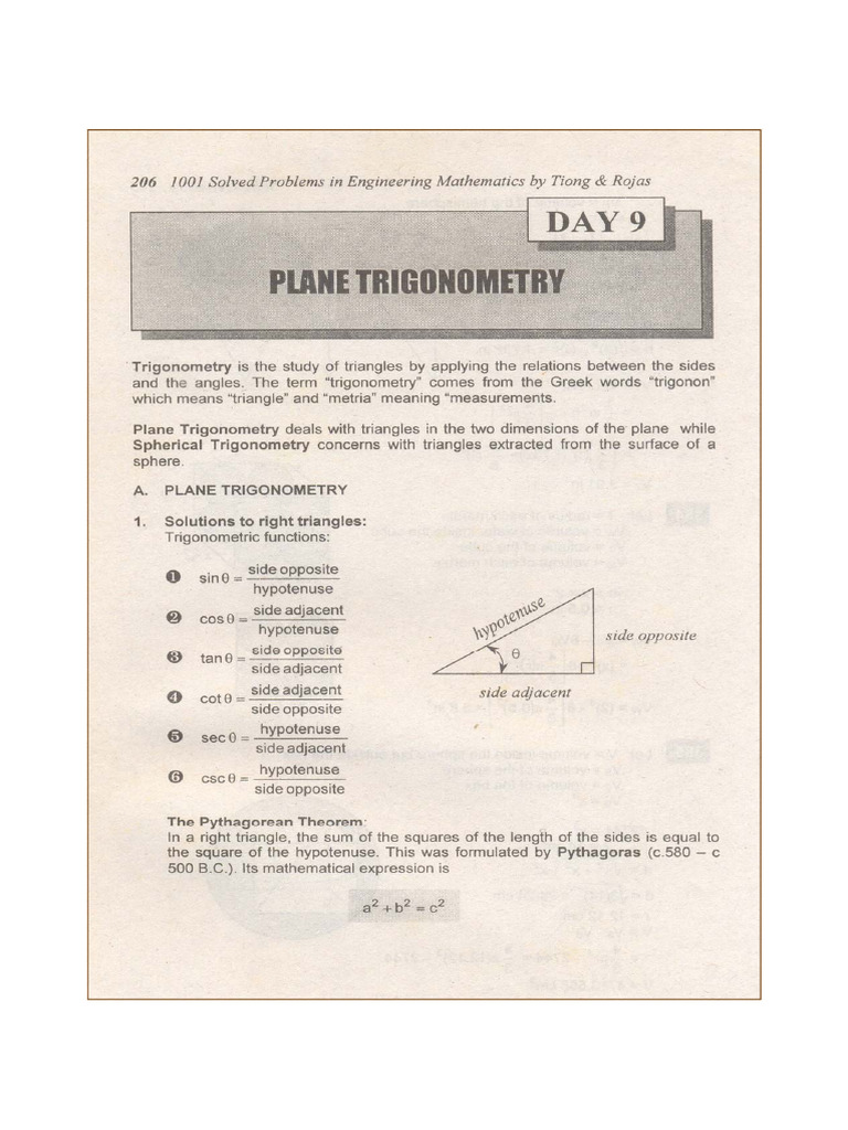 Plane Trigonometry 2023 | PDF