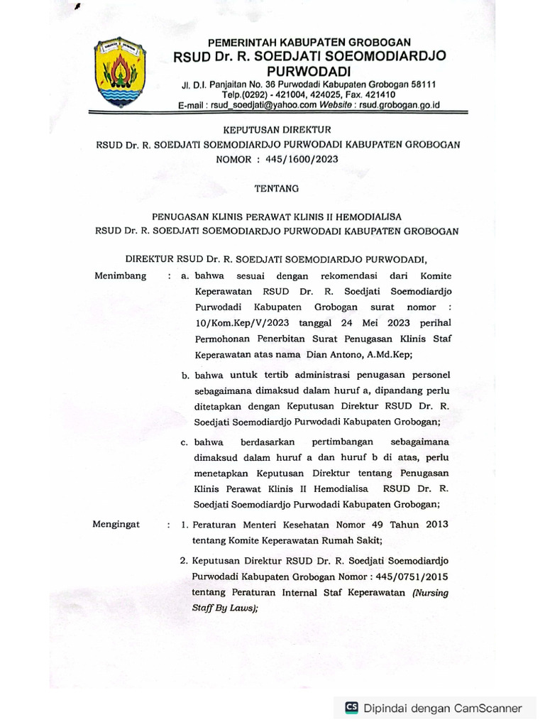 SPK RKK Dian Antono 2023 | PDF