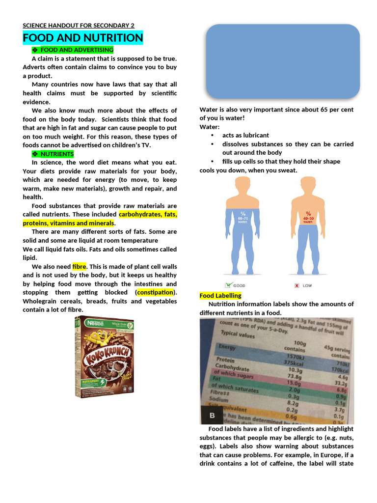 Sec. 2 - Science Handout | PDF