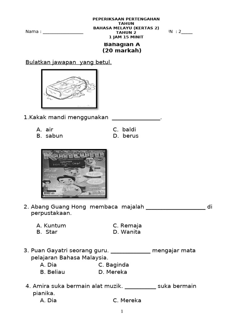 BM Tahun 2 Pem | PDF