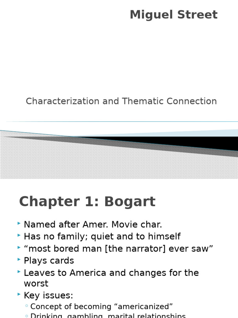 Miguel Street Chapter Analysis-1 | PDF