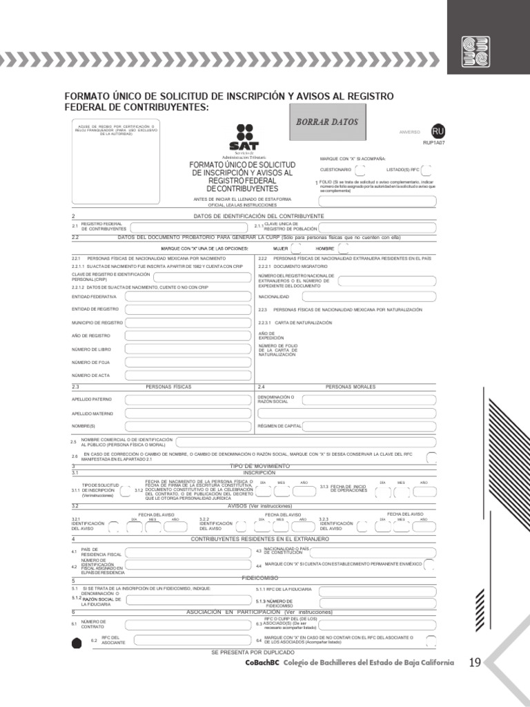 Solicitud RFC | PDF | Documentos legales | Documento