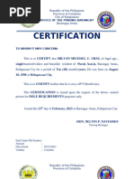 Certification (Damaged House) | PDF