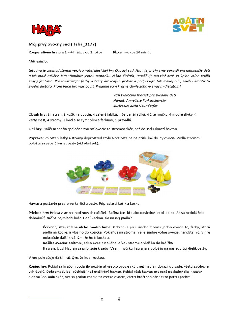 Ovocny Sad Pravidla | PDF