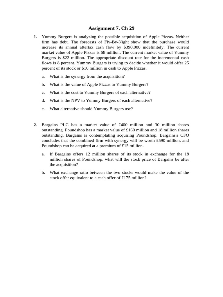 Assignment 7 (2022 Updated) | PDF