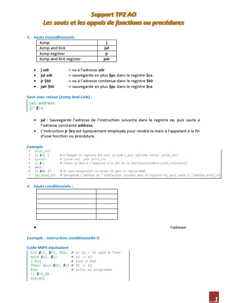 Support TP2 AO | PDF
