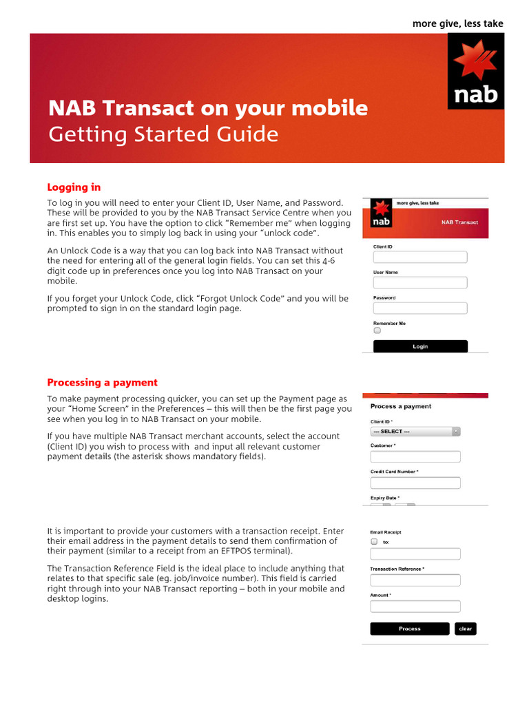 Nab Transact Mobile Getting Started Guide Pdf 6374