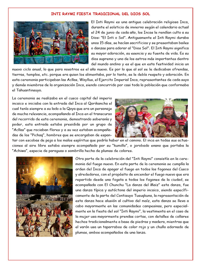 El Inti Raymi | PDF