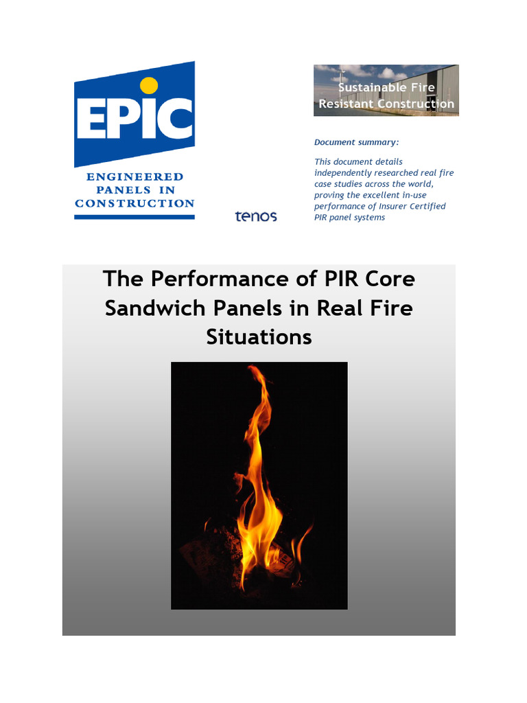 Performance-of-PIR-Core-Sandwich-Panels-in-Real-Fire-Situations | PDF