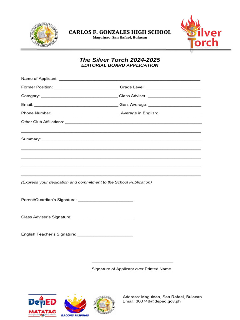 EB Application Form | PDF