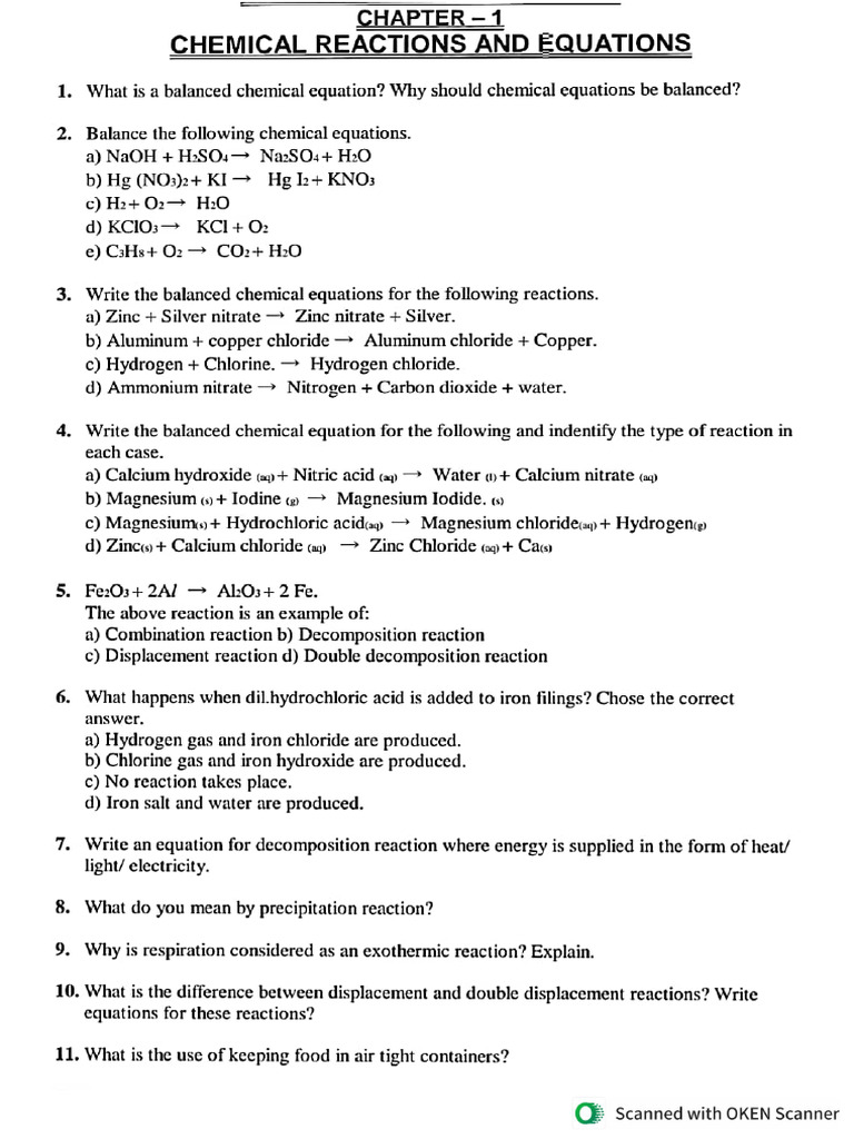 class 10 worksheet 1 (2) | PDF