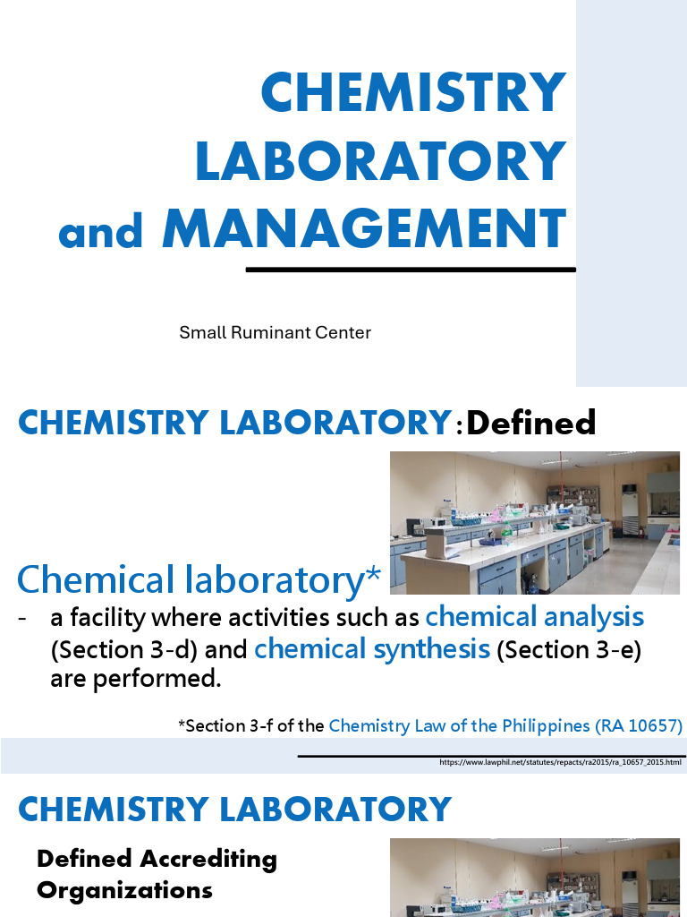 Chemical Laboratory Management - ESV2024 | PDF