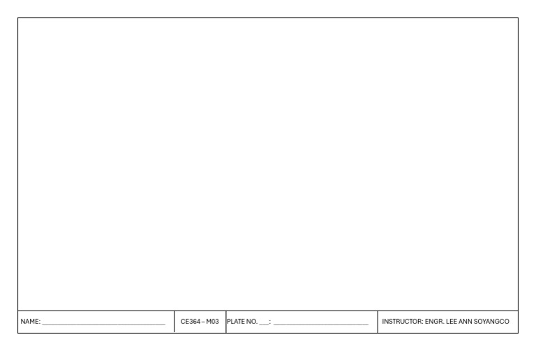Plate Template (Landscape) | PDF