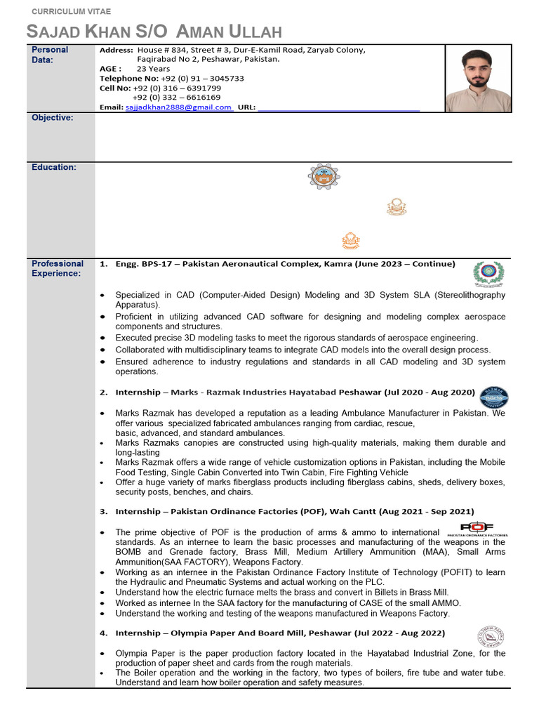 Sajad CV - 2024 | PDF