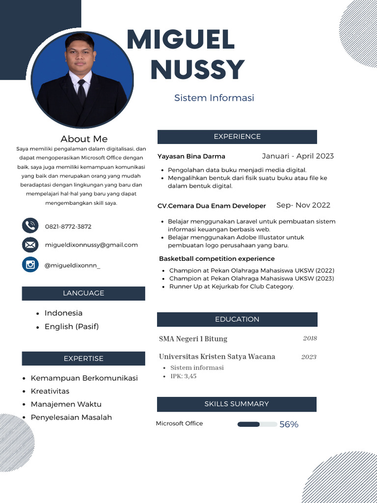 CV Miguel Dixon Alessandro Nussy | PDF