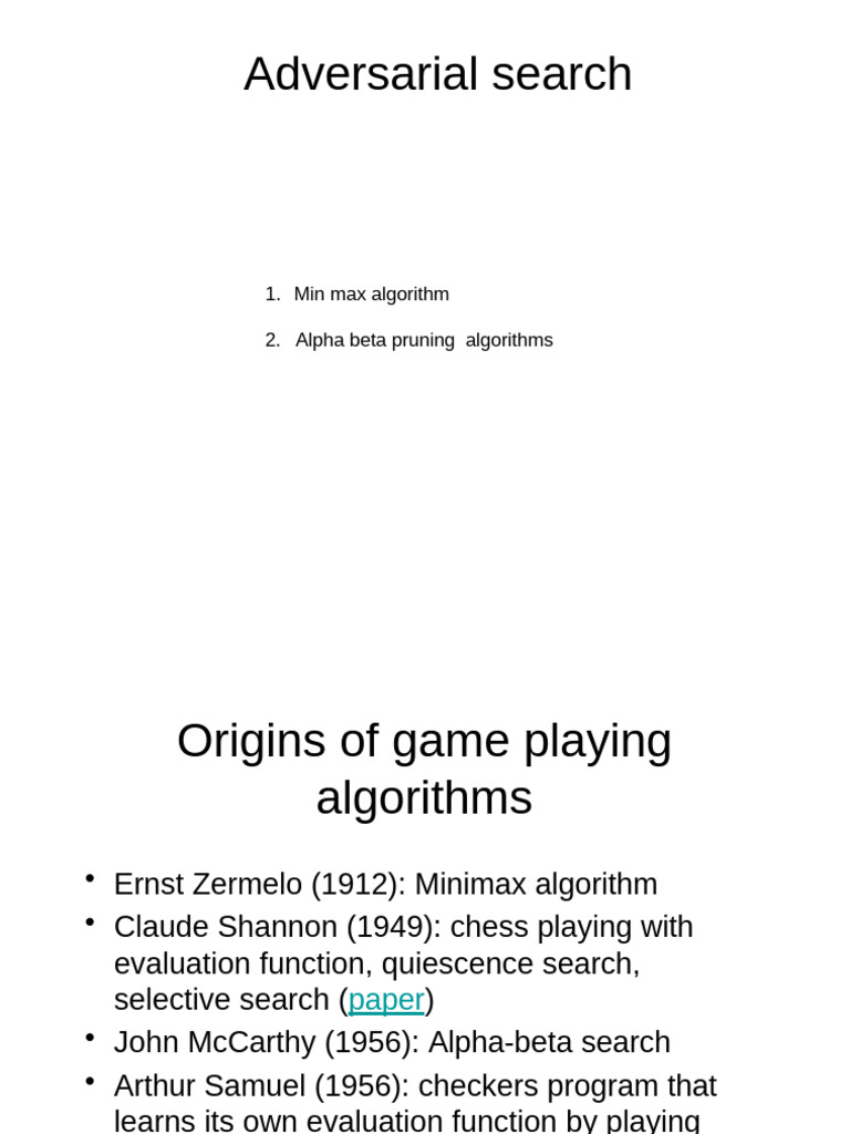 Min Max | PDF