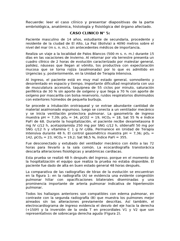 Caso Clinico Semana 4 - Pract 6 | PDF