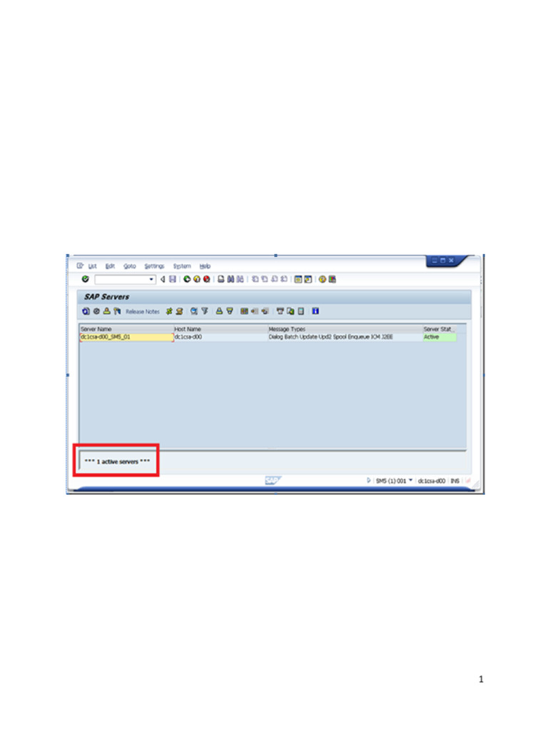 Work Processed Overview (SM51) : Checking The Work Processes | PDF