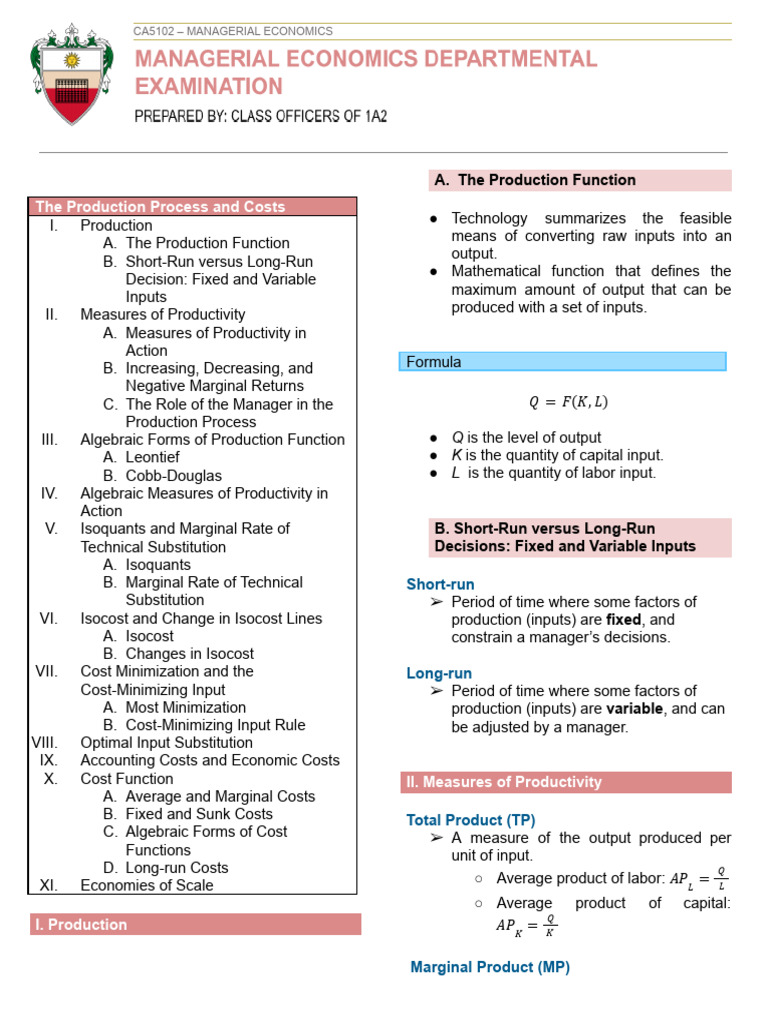 CA5102-NOTES-1A2-3rd DEPTALS | PDF