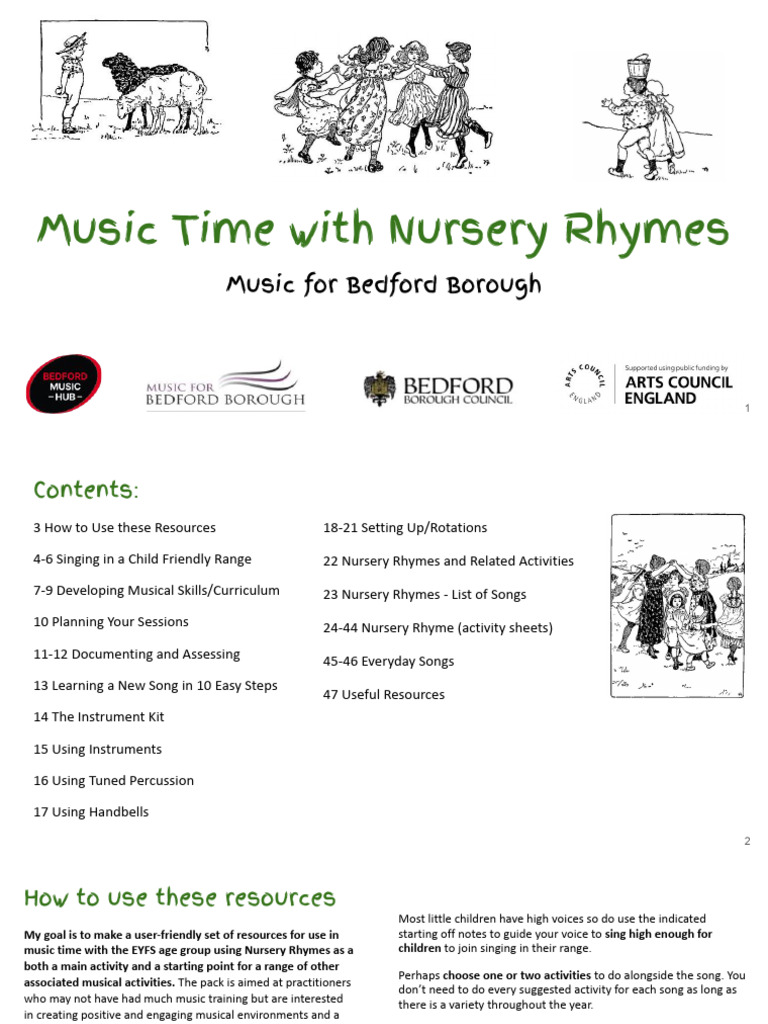 Music Time With Nursery Rhymes Booklet | PDF