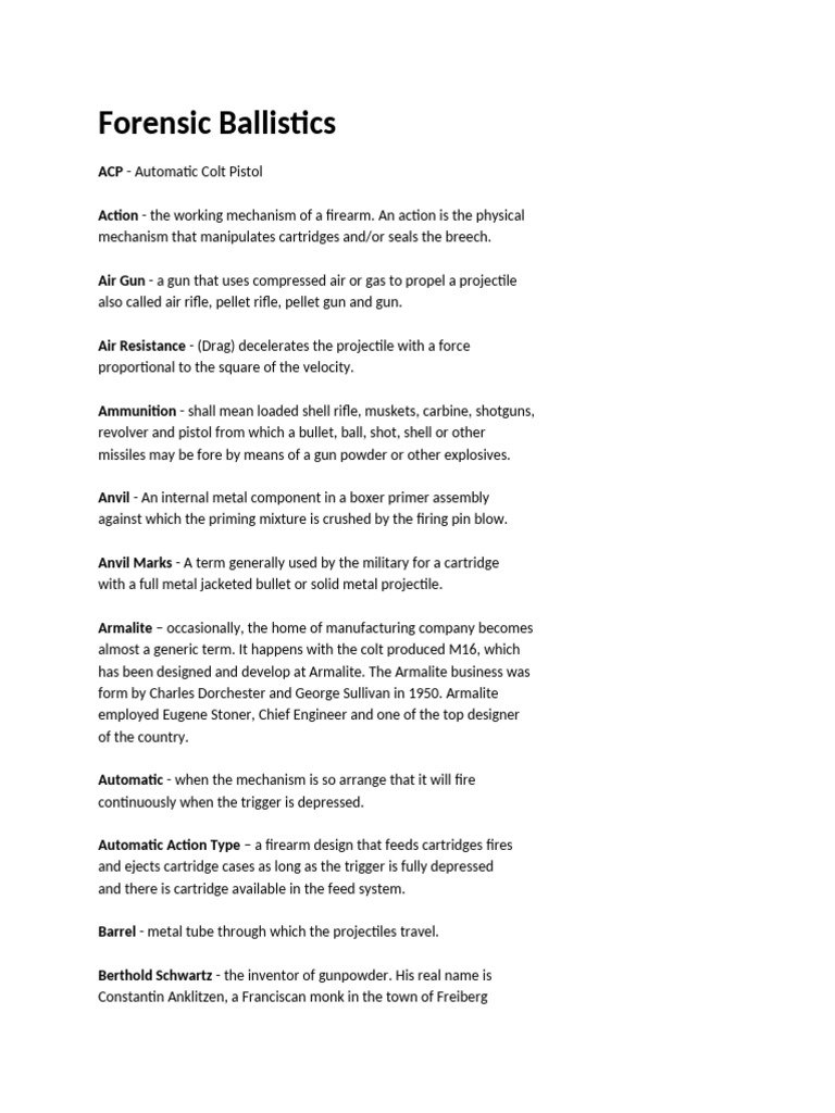 Forensic Ballistics | PDF | Cartridge (Firearms) | Gun Barrel