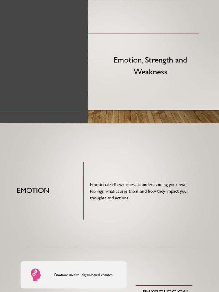 Emotion and Strength and Weakness | PDF