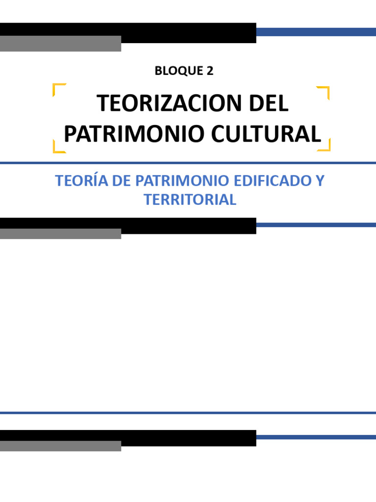 Teorizacion Del Patrimonio Cultural | PDF