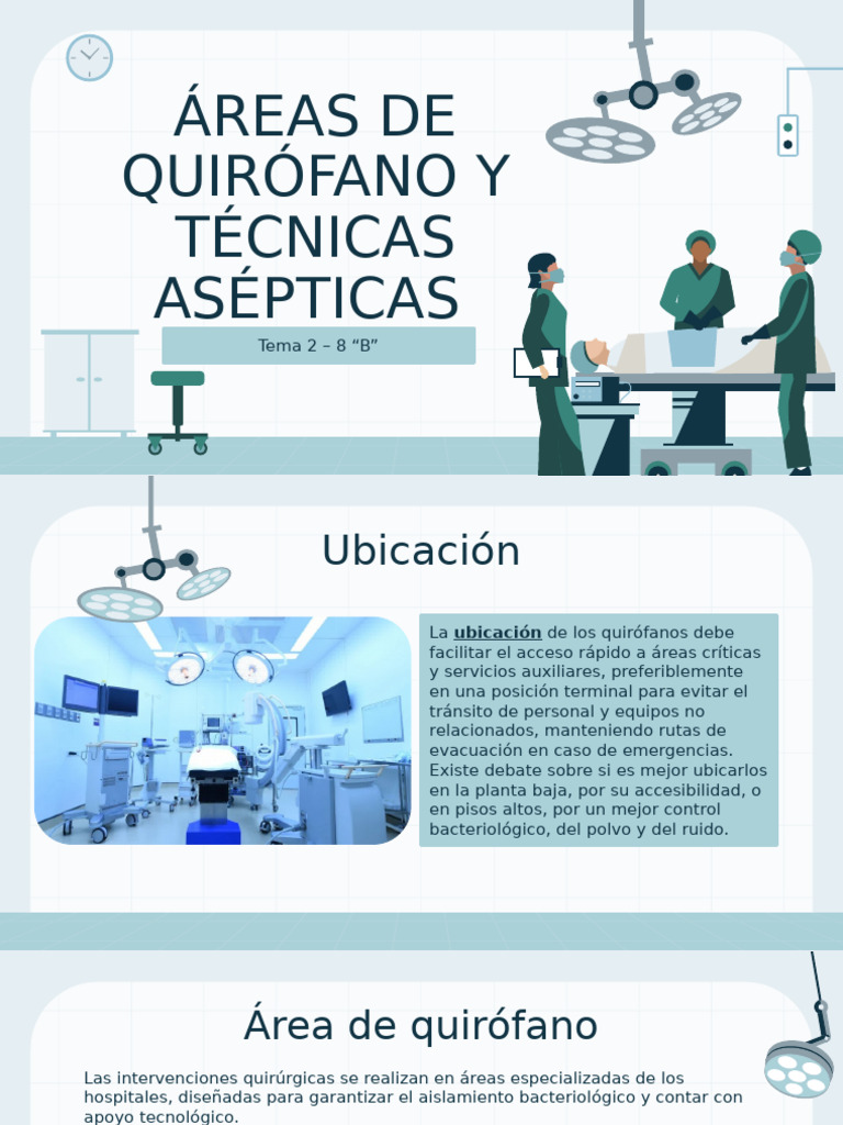 Clase 2 Áreas de Quirófano y Técnica Aséptica | PDF