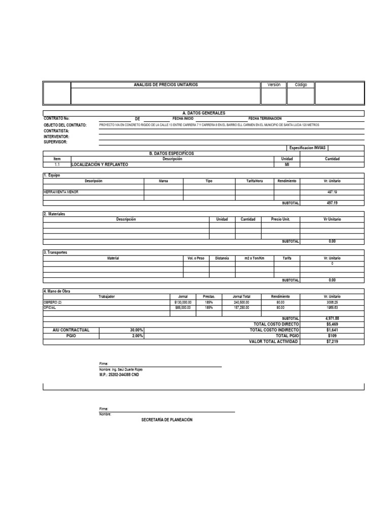 APU SANTA LUCIA | PDF