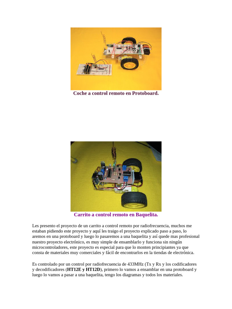 Carrito A Radio Control | PDF