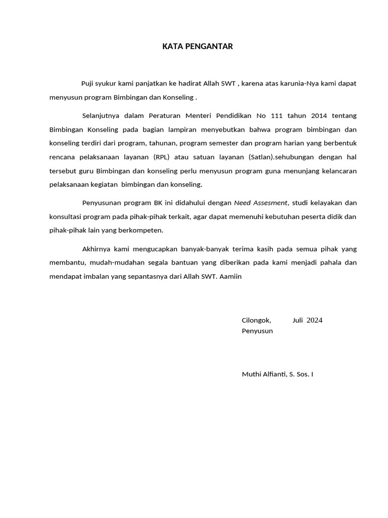 Kata Pengantar | PDF