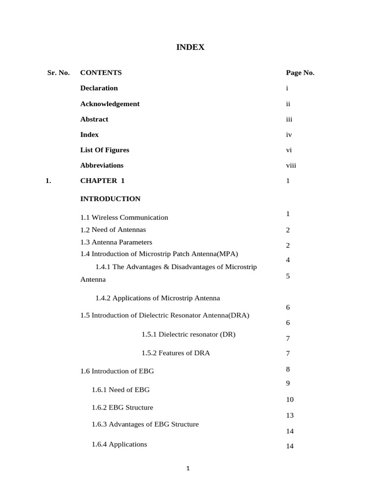 antenna report | PDF
