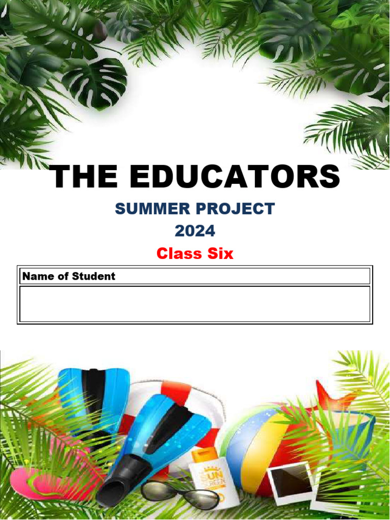 The Educators: Summer Project 2024 | PDF