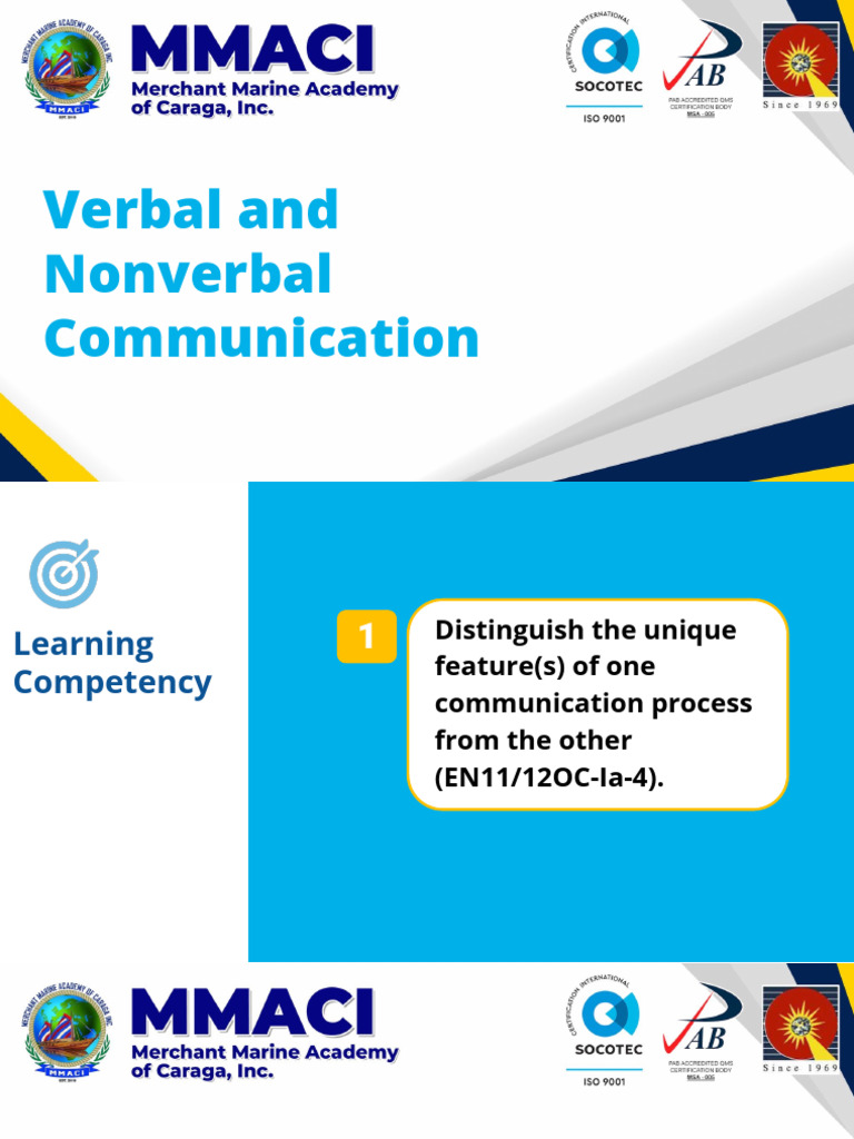 2.verbal & Nonverbal Communication | PDF