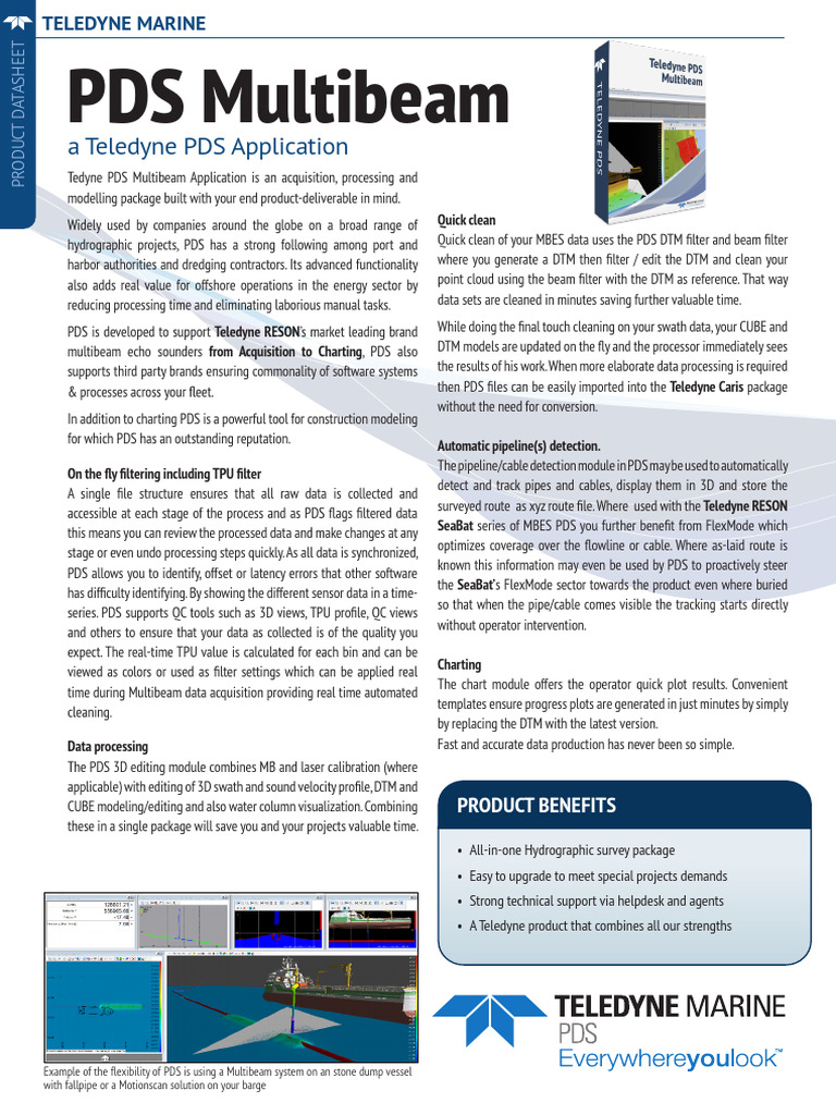 Teledyne PDS Multibeam Product Leaflet | PDF