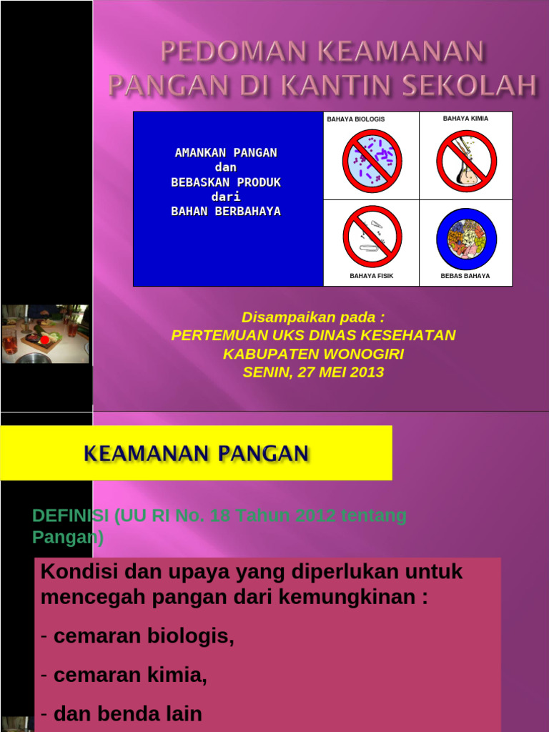 Pedoman KP Kantin Sekolah | PDF