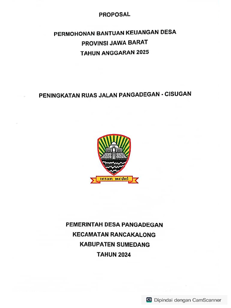 Proposal Permohonan Bantuan Keuangan | PDF