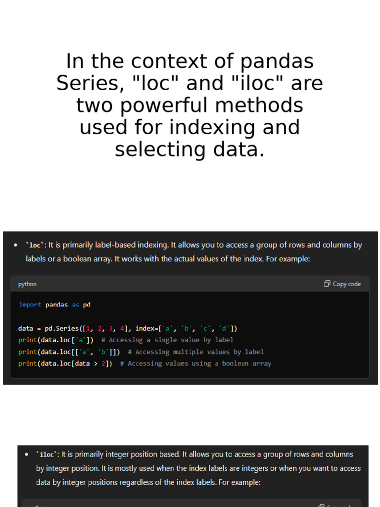 LOC iLOC and Selection | PDF | Science & Mathematics | Computers