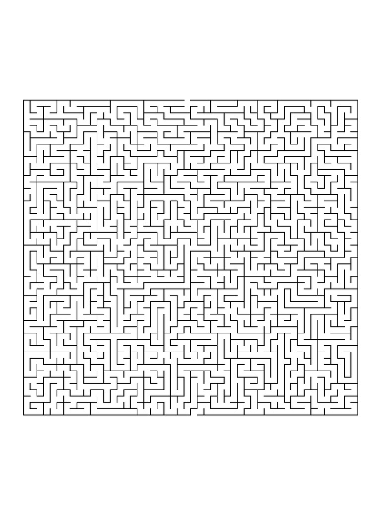 50 by 50 Orthogonal Maze | PDF