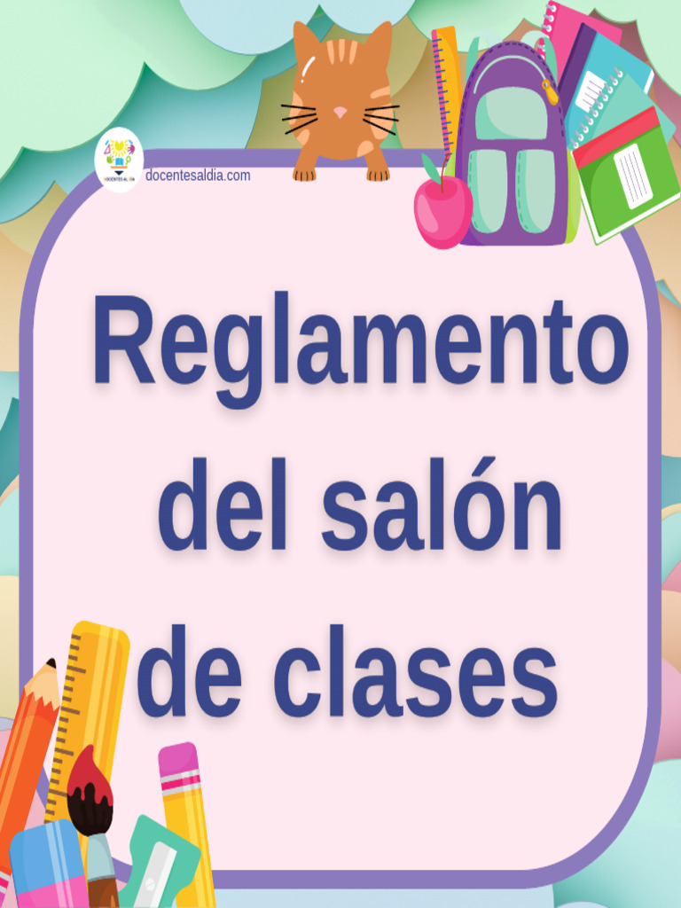 Reglamento Del Salon de Clases Para Imprimir (1) | PDF