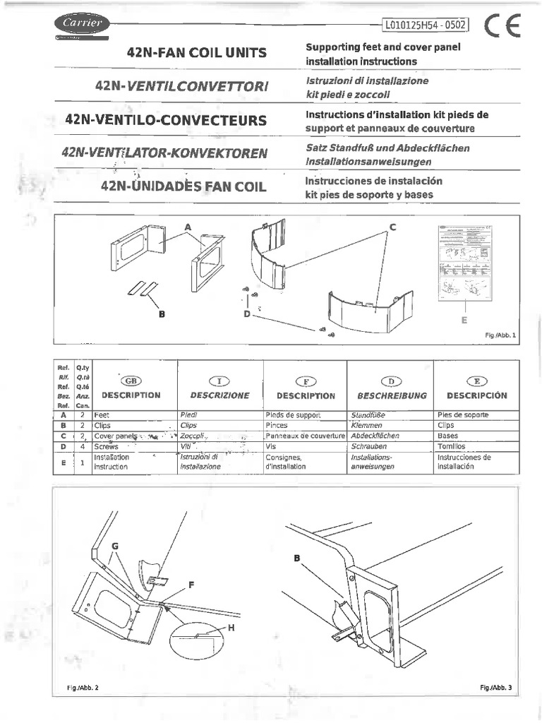 Carrier 42N Fan Coil Assembly | PDF