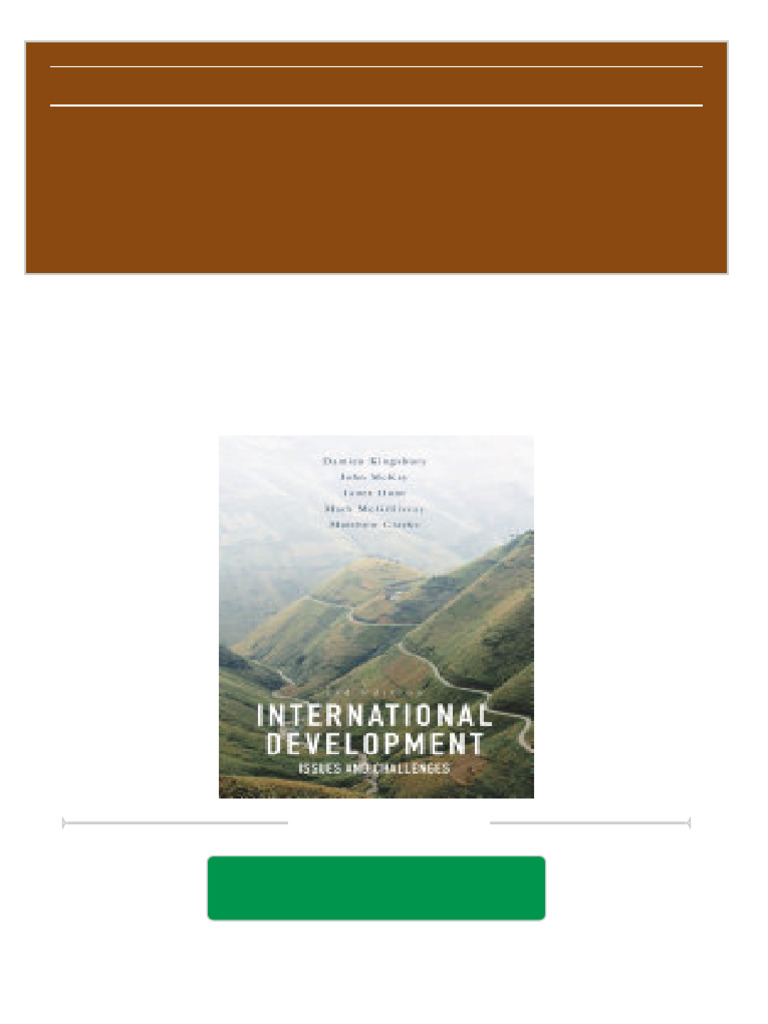 (Ebooks PDF) Download International Development Issues and Challenges ...